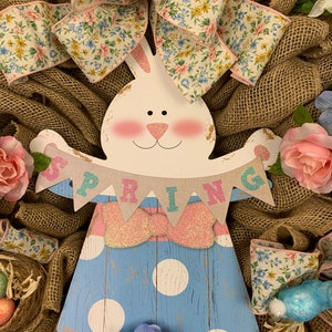 Easter Wreath, Spring Wreath, Bunny Wreath, Wreath for Front Door ...