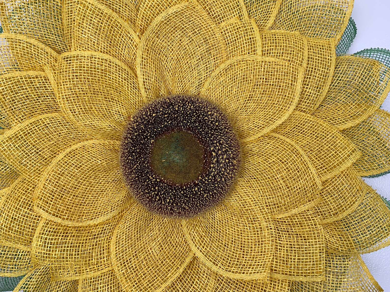 Large Yellow Sunflower for Front Door Burlap Sunflower Door - Etsy