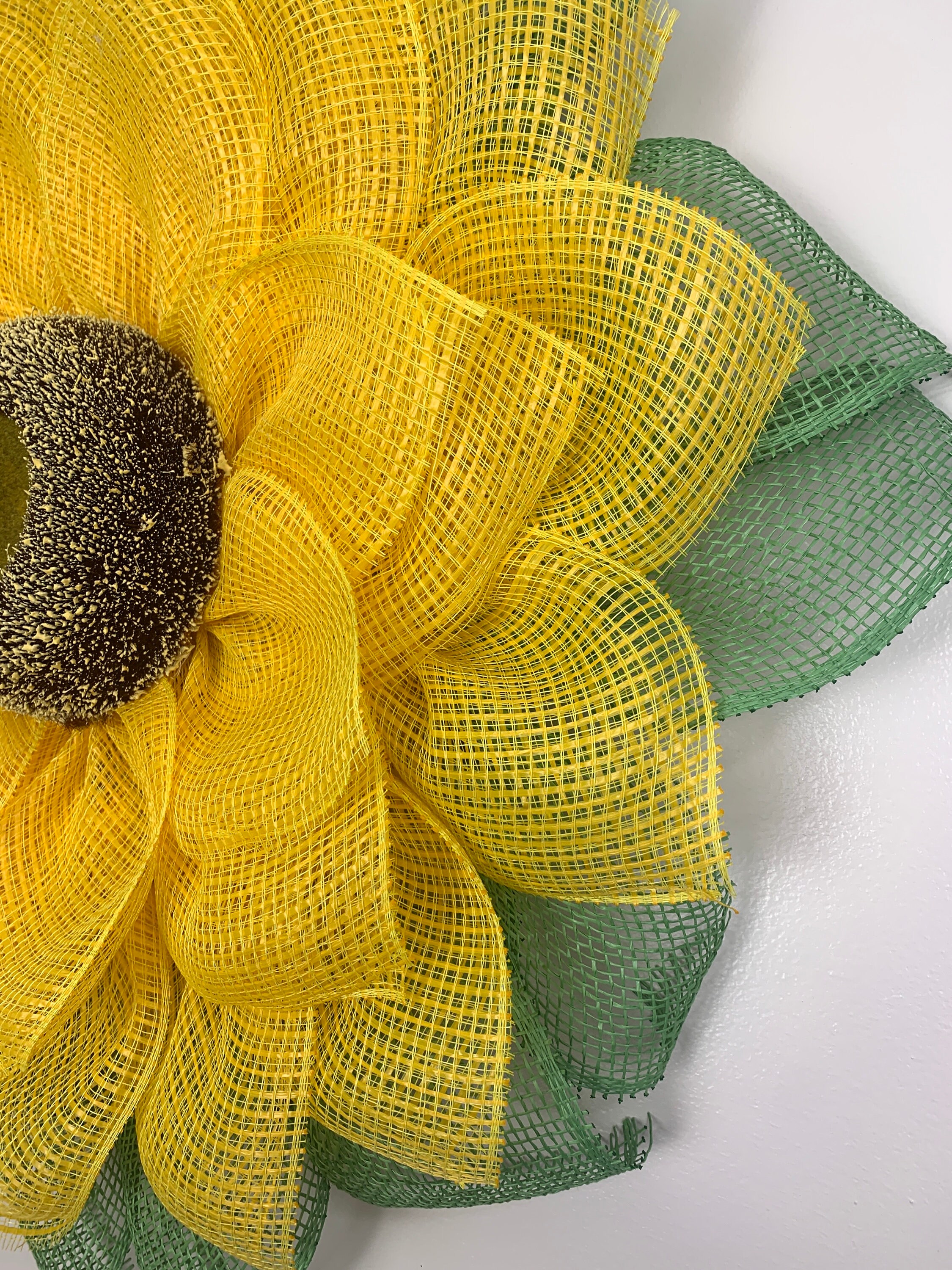 Large Yellow Sunflower for Front Door, Sunflower Door Decor, Fall ...