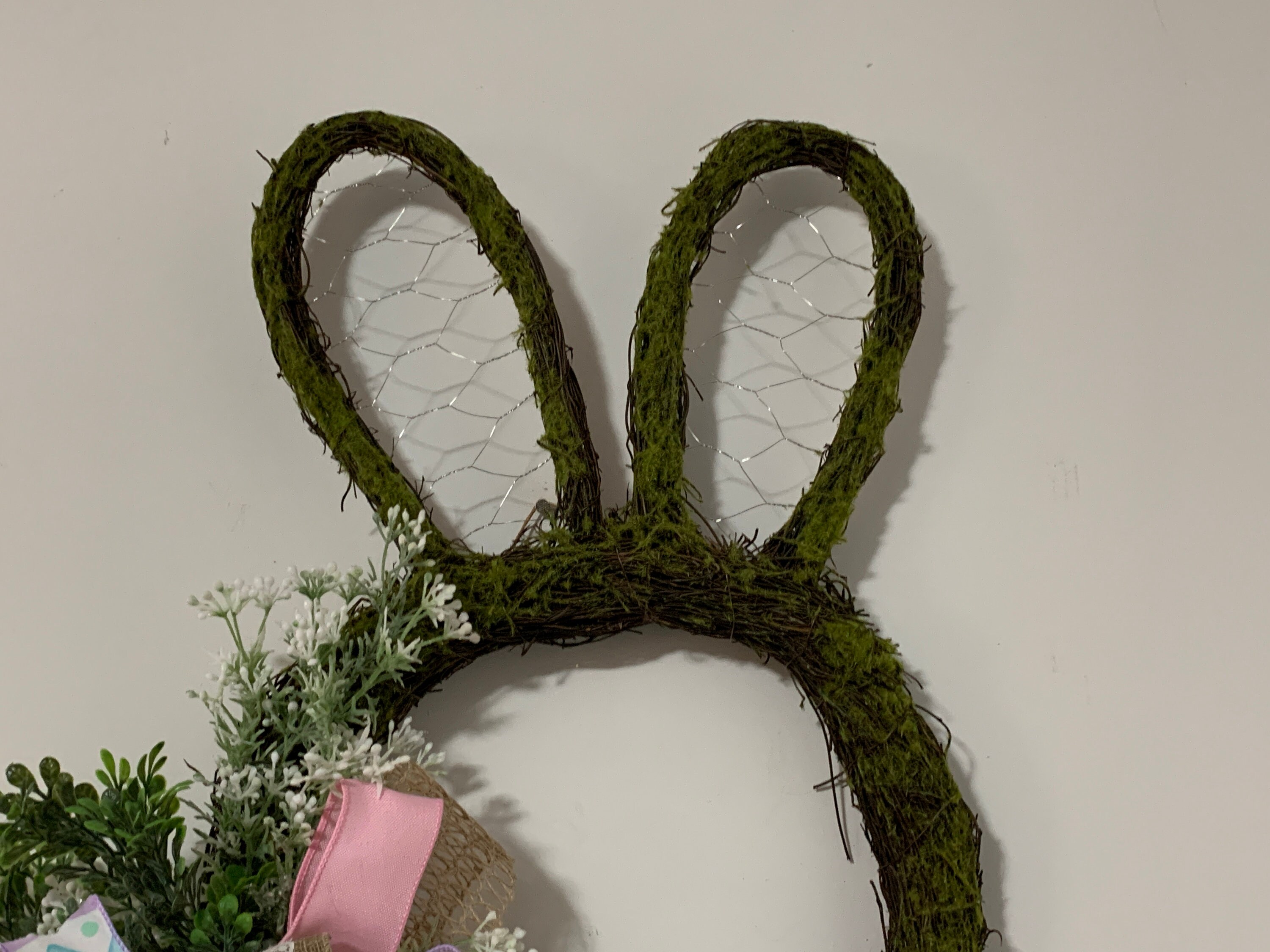 Grapevine Bunny Door Hanger, Spring Wall Hanging, Easter Bunny Door ...
