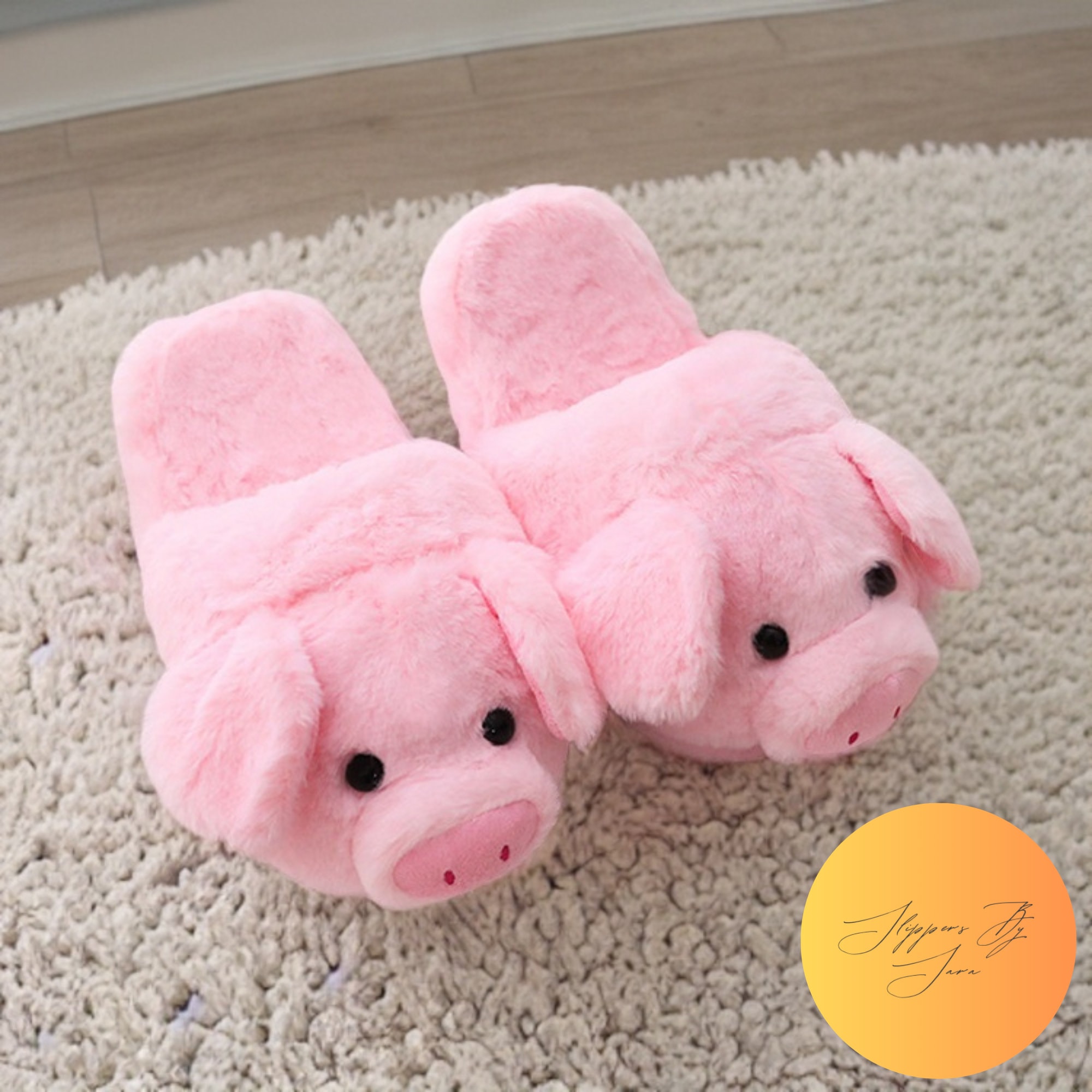 Cute Pig Slippers Animal Slippers Animal Slippers Gift for Animal Lover ...