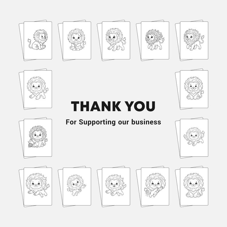Lion Coloring Pages for Kids Preschool Activity Sheets Printable PDF ...