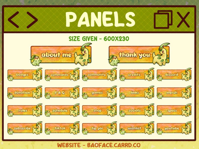 STARTER POKEMON PANELS | 22 Chikorita Evolution Grass Theme Panels for ...