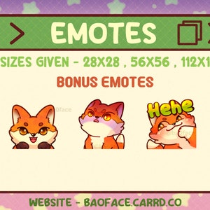 FOX EMOTES | 7 + 3 Silly and Goofy Fox Emotes for Twitch and Discord ...