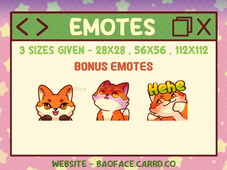 FOX EMOTES | 7 + 3 Silly and Goofy Fox Emotes for Twitch and Discord ...