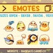 EGG EMOTES Version 2 | 8 + 2 Eggy Emotes for Twitch and Discord | Cute ...