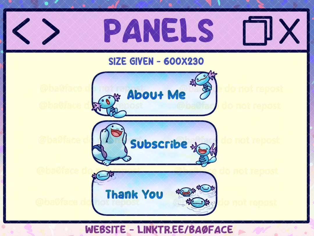 POKEMON PANELS | 22 Cute and Goofy Wooper Evolution Theme Panels for ...