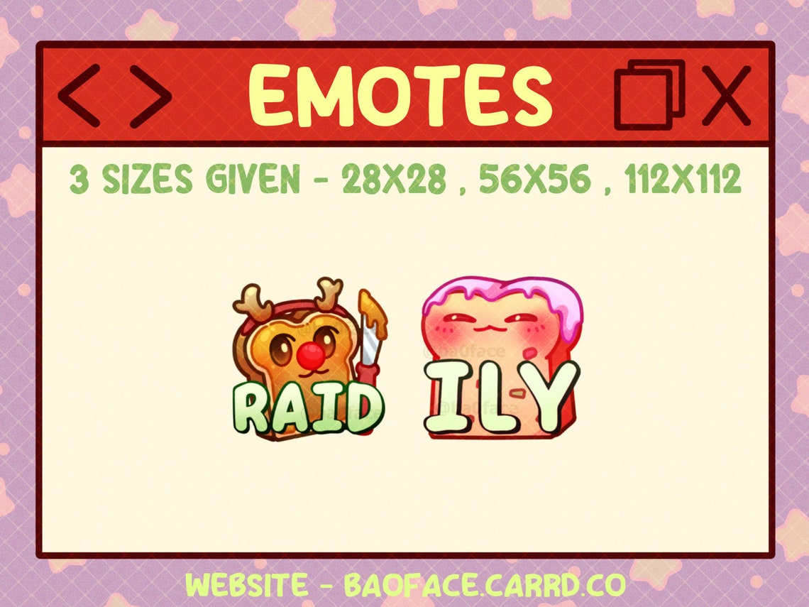 BREAD EMOTES (holiday Edition)| 8 + 2 Holly Jolly Bread Emotes for ...