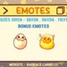EGG EMOTES Version 2 | 8 + 2 Eggy Emotes for Twitch and Discord | Cute ...