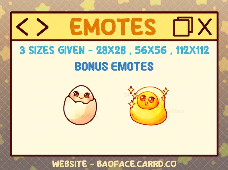 EGG EMOTES Version 2 | 8 + 2 Eggy Emotes for Twitch and Discord | Cute ...