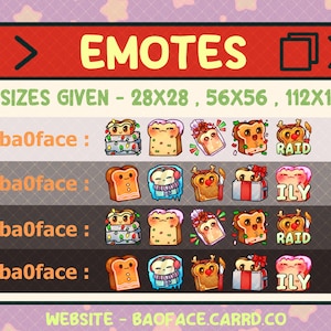 BREAD EMOTES (holiday Edition)| 8 + 2 Holly Jolly Bread Emotes for ...