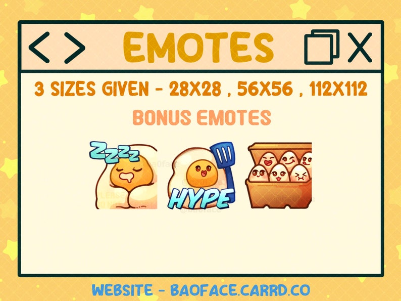 EGG EMOTES | 8 + 3 Egg Themed Emotes for Twitch and Discord | Cute ...