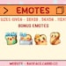 BREAD EMOTES Version 3 | 9 + 4 Fun Toast and Bread Emotes for Twitch ...