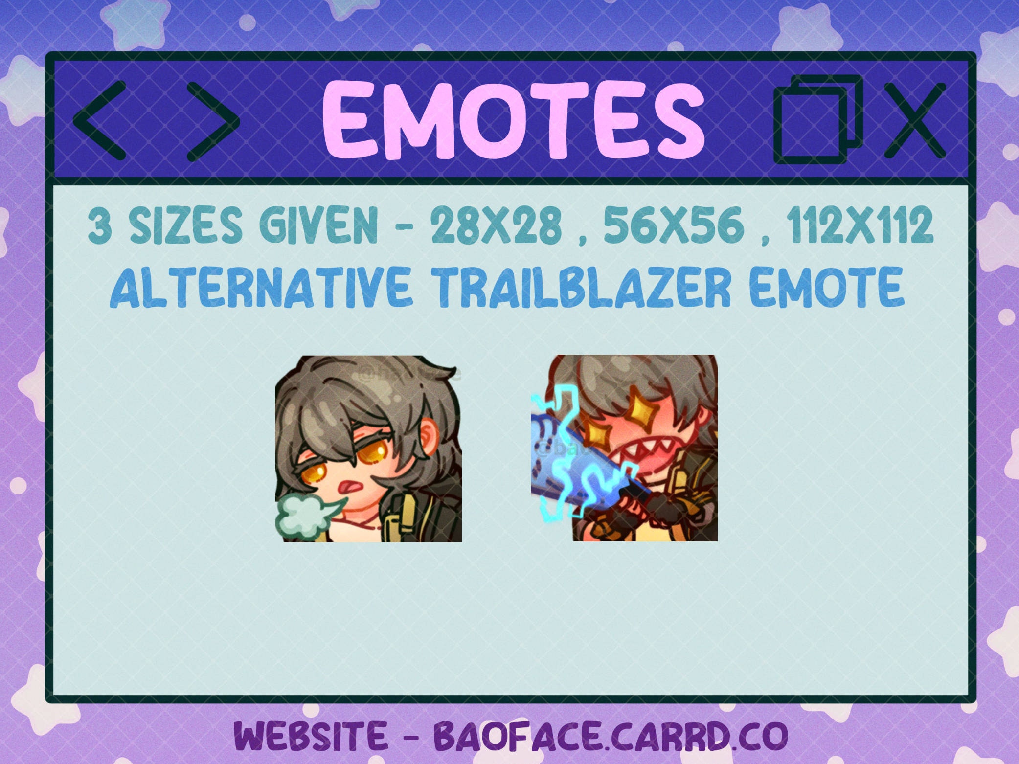 Honkai: Star Rail Express Crew (part 1) | 8 + 2 Emotes for Twitch ...