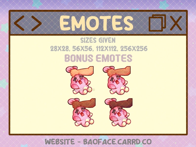 ANITEEZ DDEONGBYEOLI Emotes | 8 ATEEZ Bunny Emotes/sticker for Twitch ...