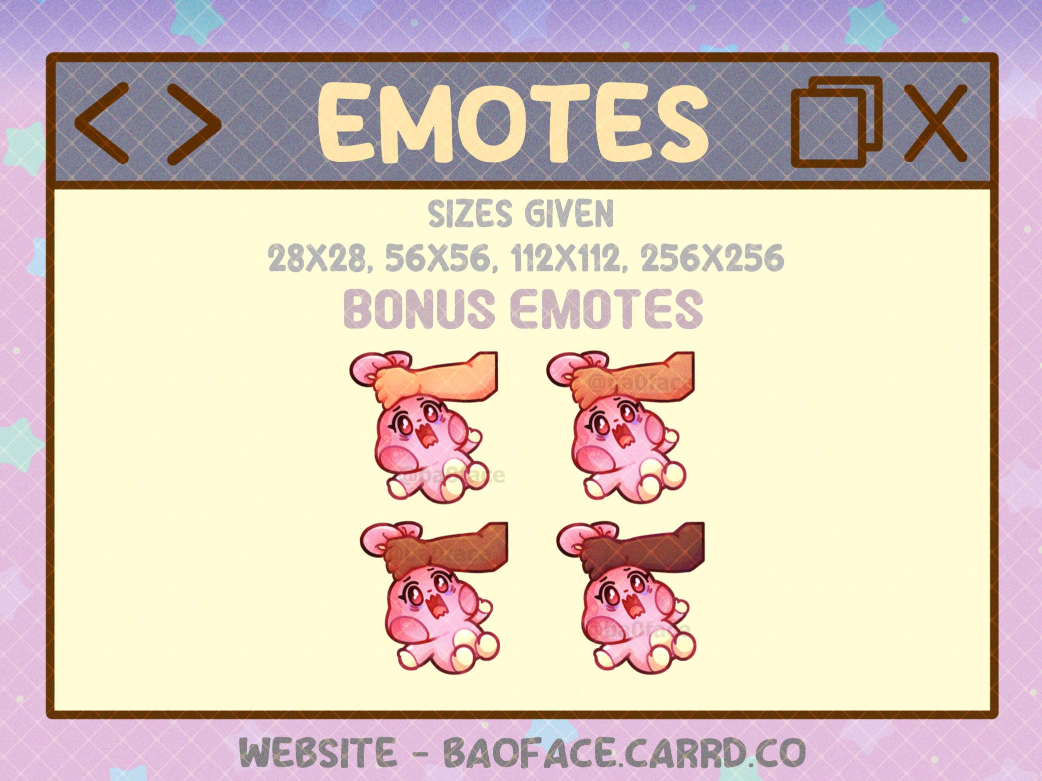 ANITEEZ DDEONGBYEOLI Emotes | 8 ATEEZ Bunny Emotes/sticker for Twitch ...