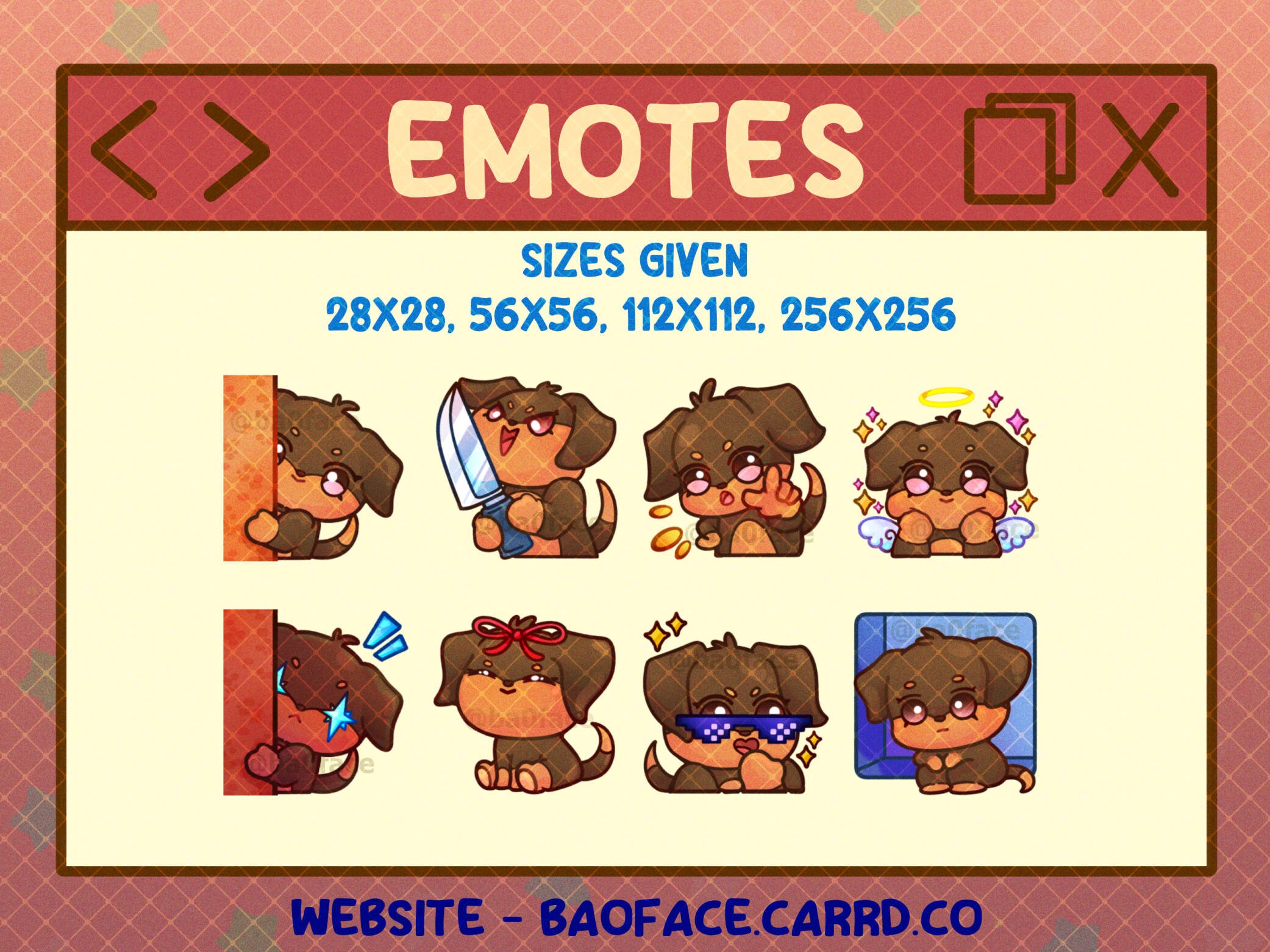 ANITEEZ HETMONGI (doberman Edition) Emotes | 8 Doberman Emotes/sticker ...