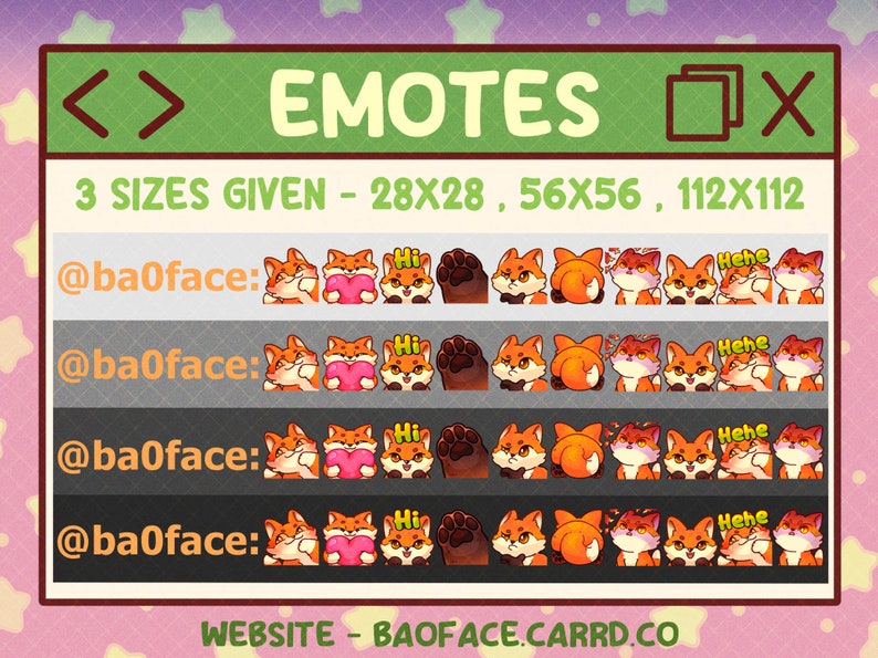 FOX EMOTES | 7 + 3 Silly and Goofy Fox Emotes for Twitch and Discord ...