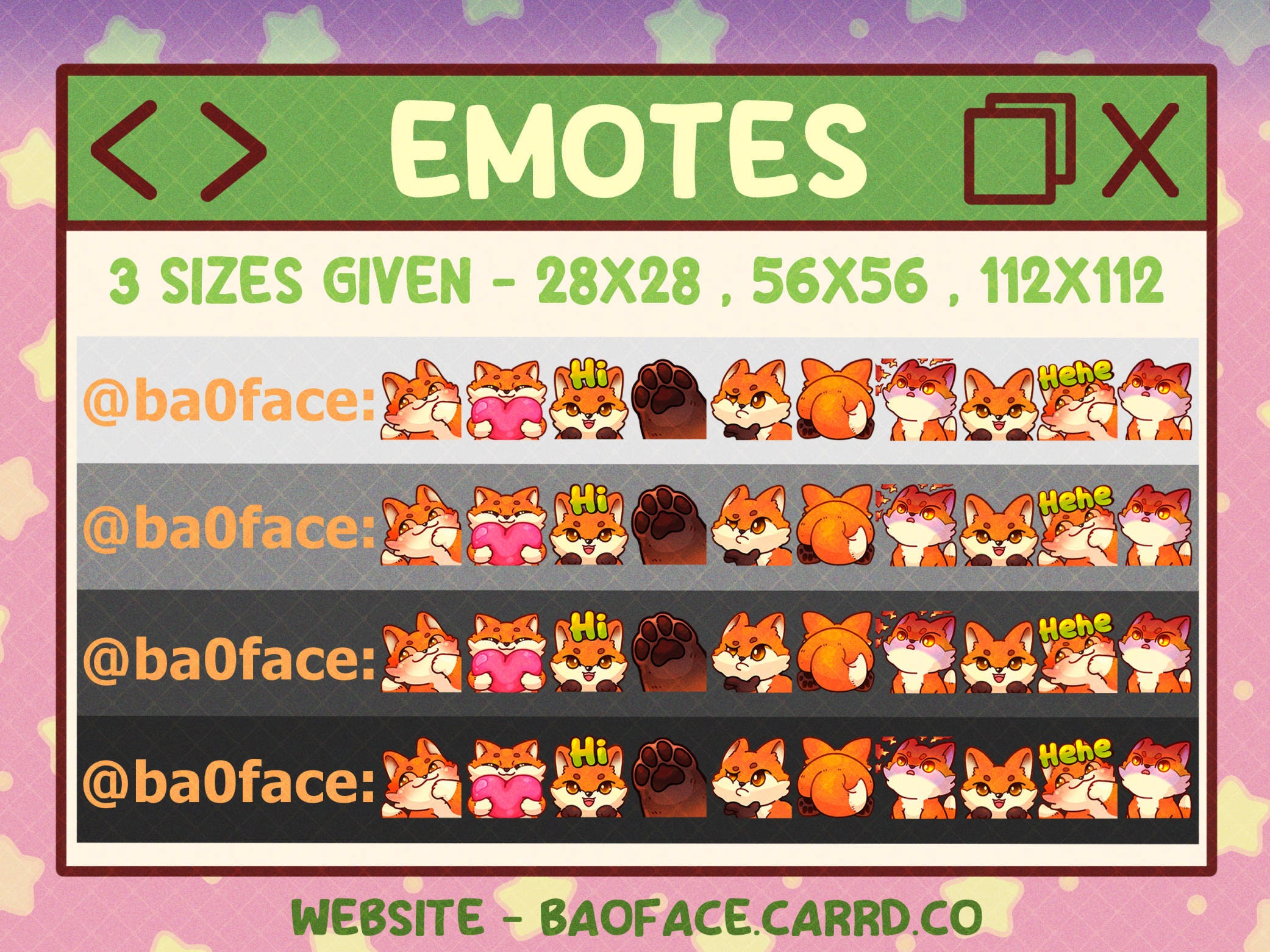 FOX EMOTES | 7 + 3 Silly and Goofy Fox Emotes for Twitch and Discord ...