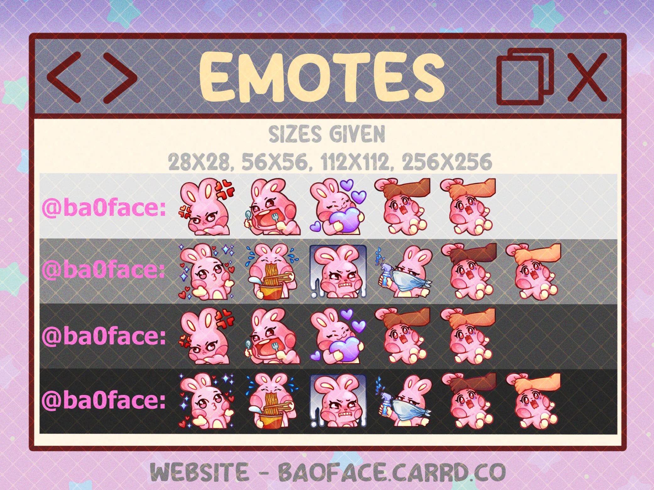 ANITEEZ DDEONGBYEOLI Emotes | 8 ATEEZ Bunny Emotes/sticker for Twitch ...