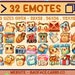 BREAD EMOTES 102 Cute Toast and Bread Emotes for Twitch and Discord ...