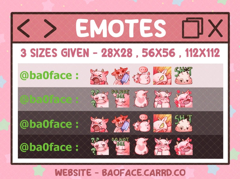 STRAWBERRY COW EMOTE 10 Sweet Cow Emotes for Twitch and Discord Cute ... STRAWBERRY COW EMOTE 10 Sweet Cow Emotes for Twitch and Discord Cute ...