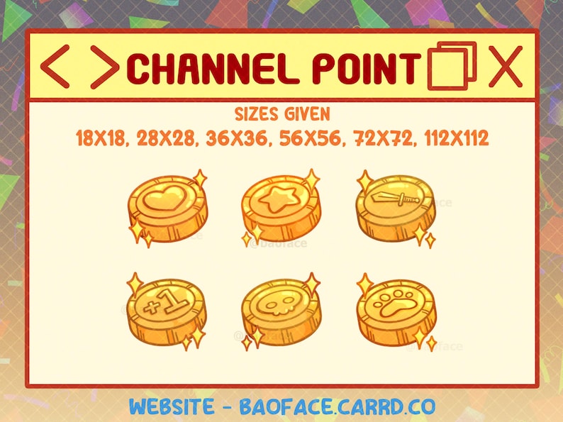 Coin (gold Version) Channel Point and Emote | 6 Coin Channel Points ...