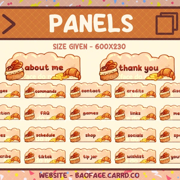 Bread Twitch Overlay - Etsy