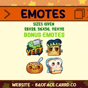 BREAD EMOTES (holiday Edition)| 8 + 4 Spooky Bread Emotes for Twitch ...