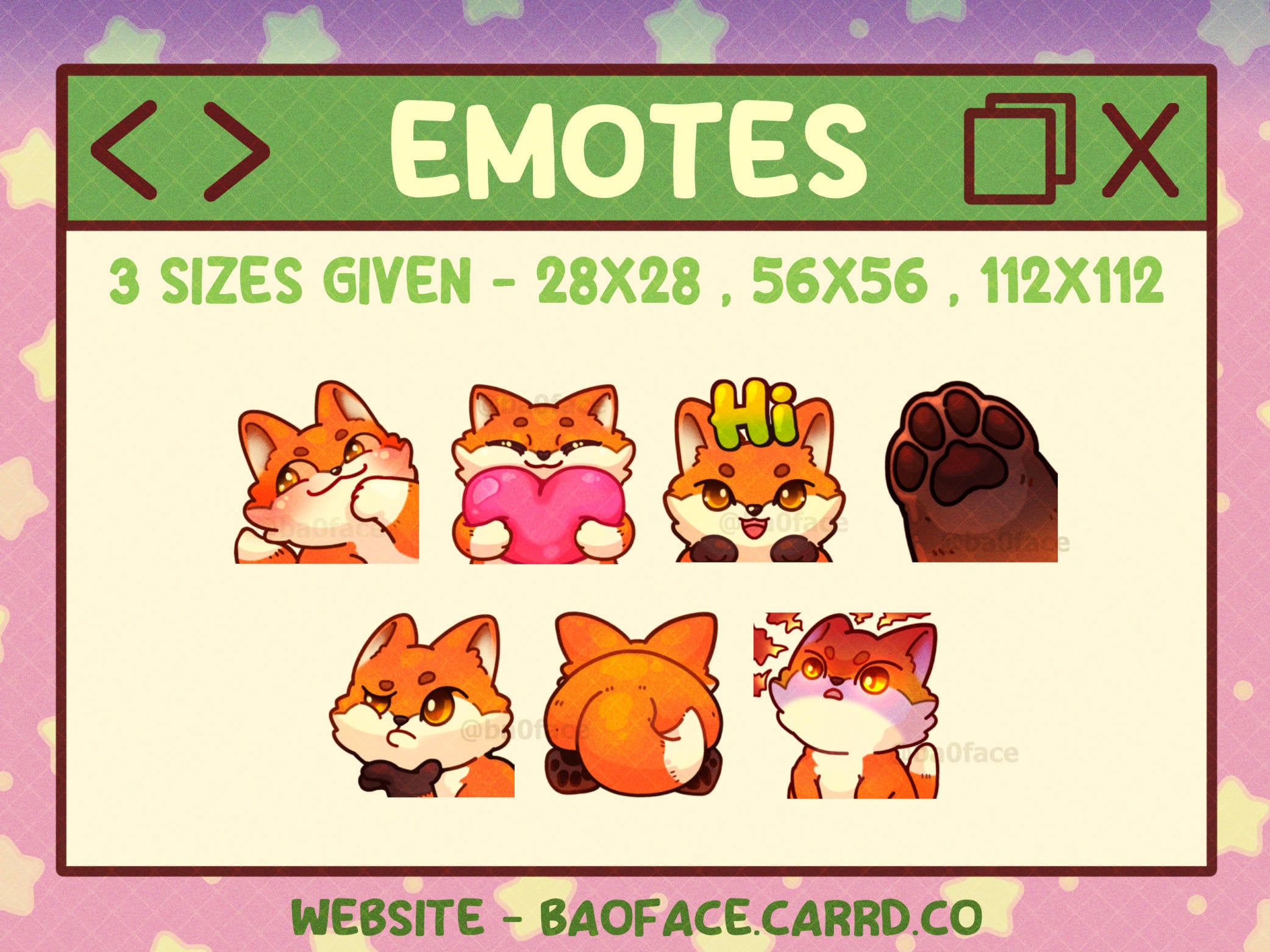 FOX EMOTES | 7 + 3 Silly and Goofy Fox Emotes for Twitch and Discord ...