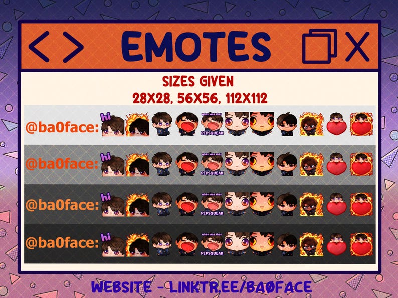 Love and Deepspace Caleb Emotes: 7 + 4 Emotes for Twitch, Youtube and ...