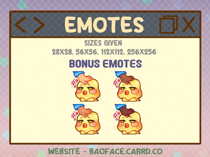 ANITEEZ BBYONGMING Emotes | 8 Baby Chick Emotes/sticker for Twitch ...