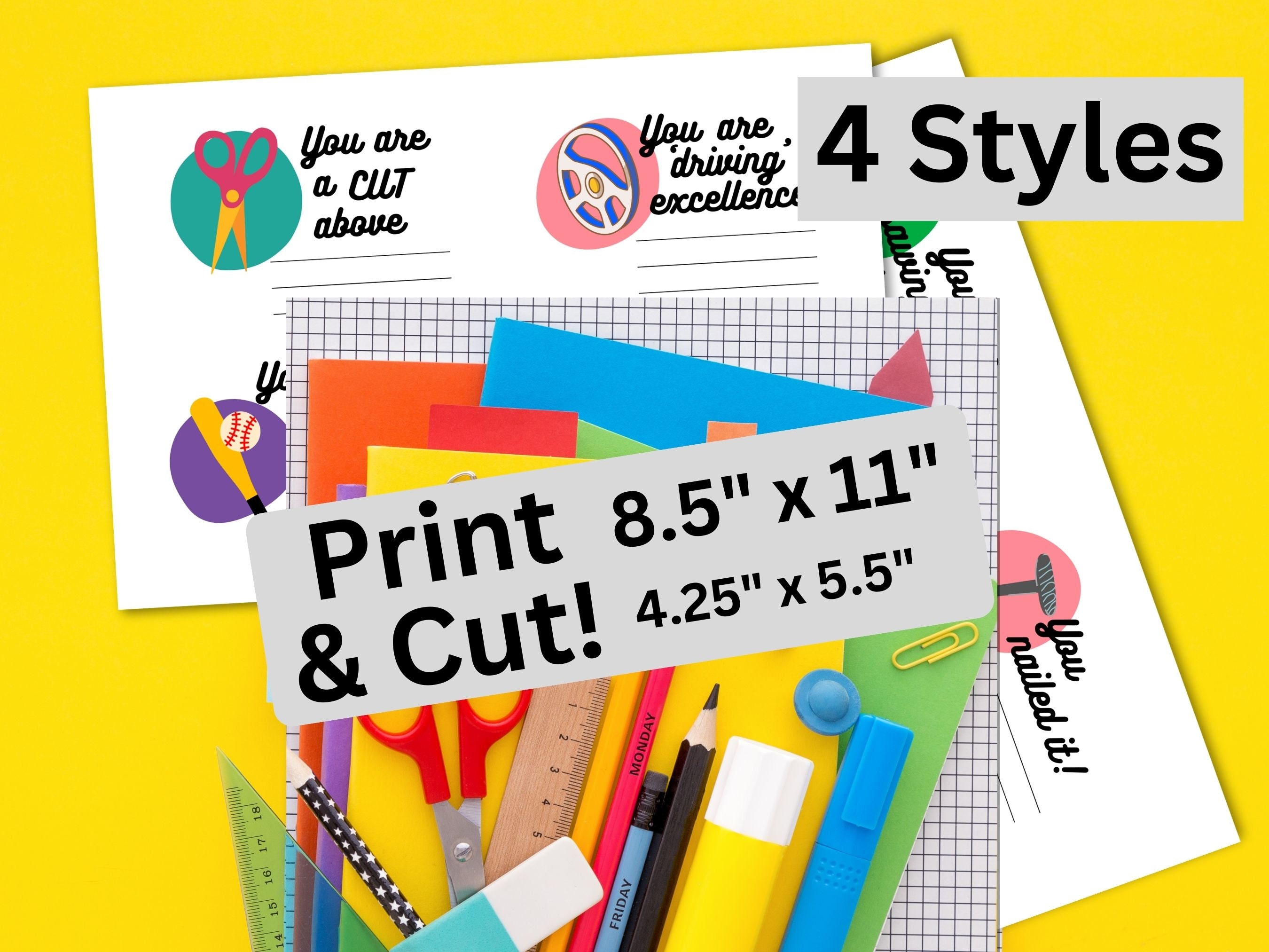 Good Job Mini Certificates for School Classroom Recognition Teacher ...