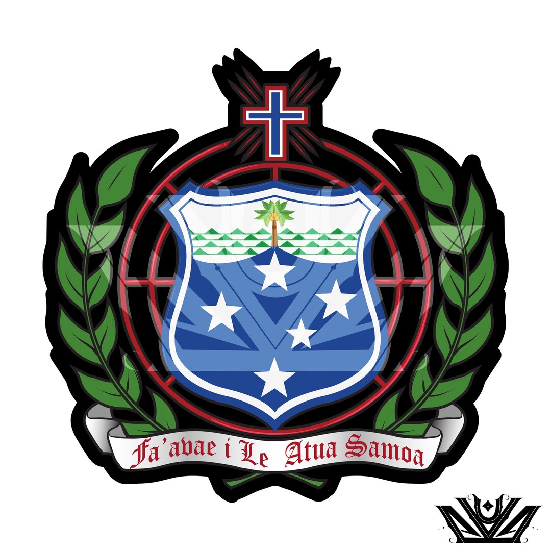 Samoan Crest Custom Vinyl Car Sticker - Etsy