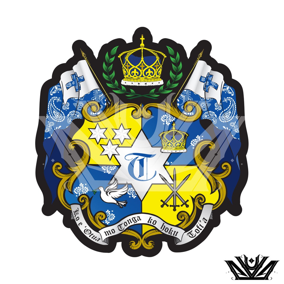 Tongan Blue Sila Custom Vinyl Sticker - Etsy