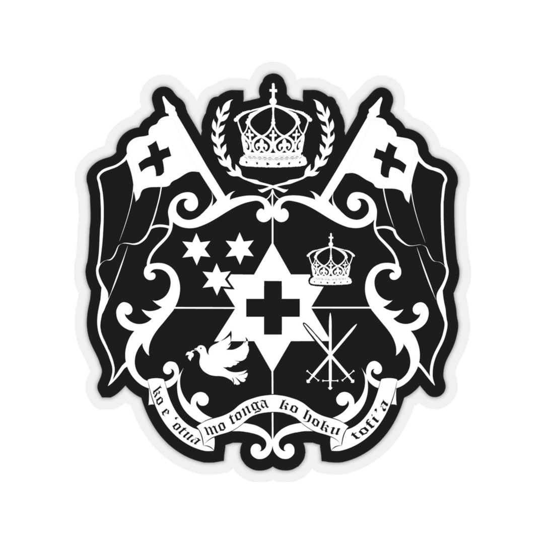 Tongan Shield Blk/white Custom Design - Etsy