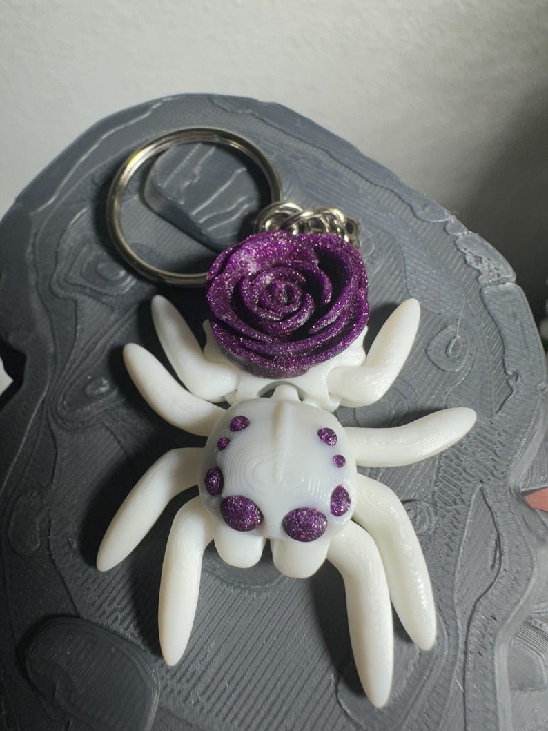3D Jumping Spider With Rose - Etsy