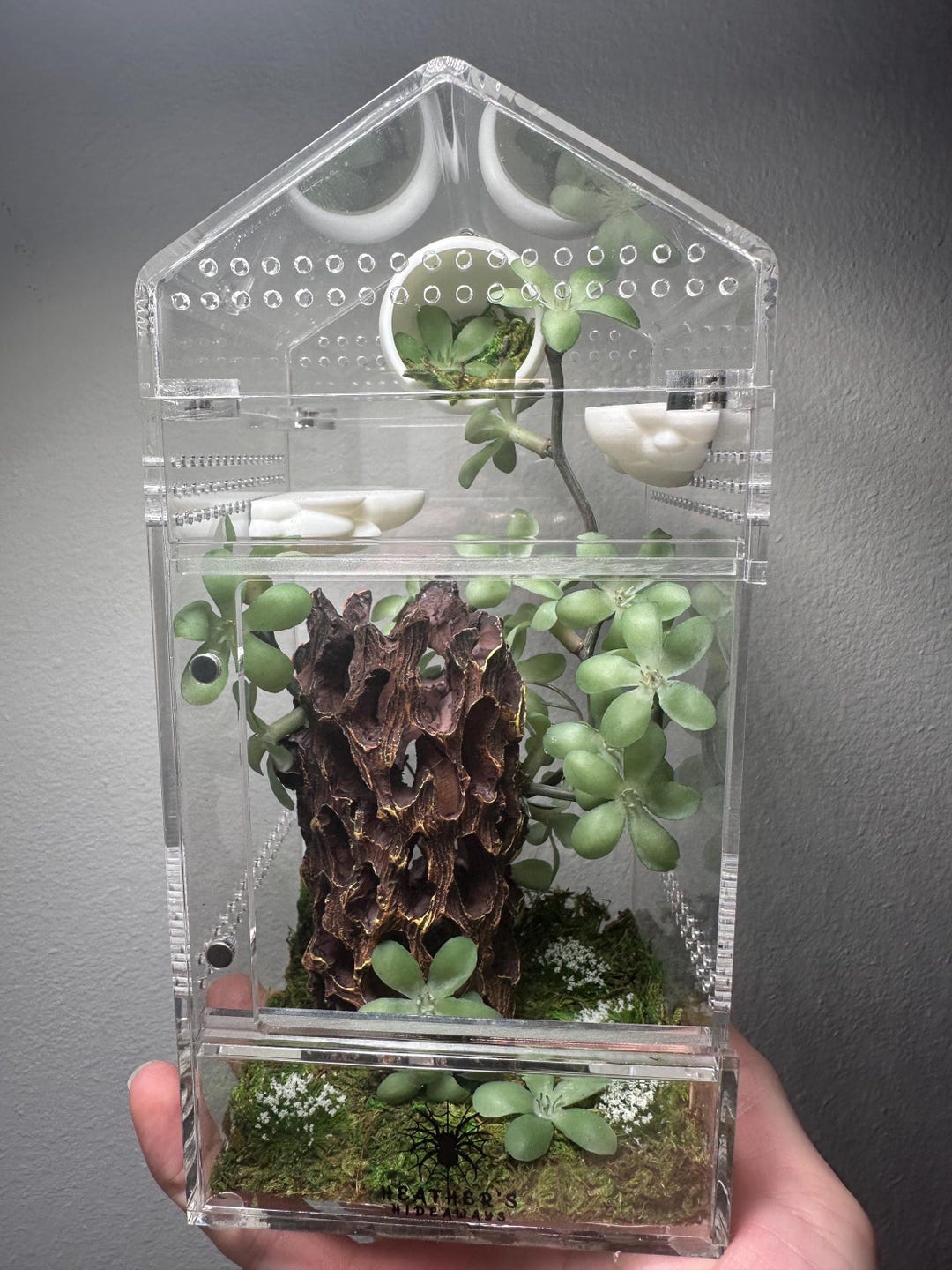 4x4x8 Nature With Log Enclosure - Etsy