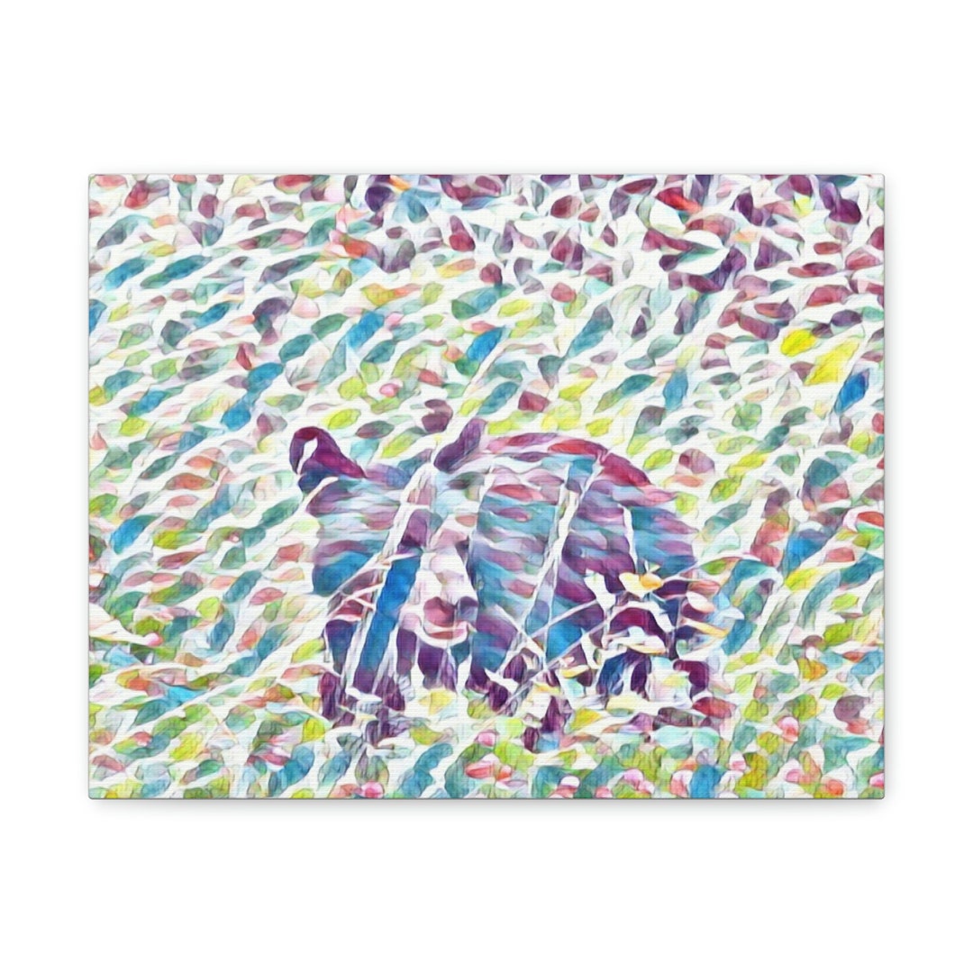 Modern Black Bear Canvas Print for Home Decor, Perfect for Housewarming ...