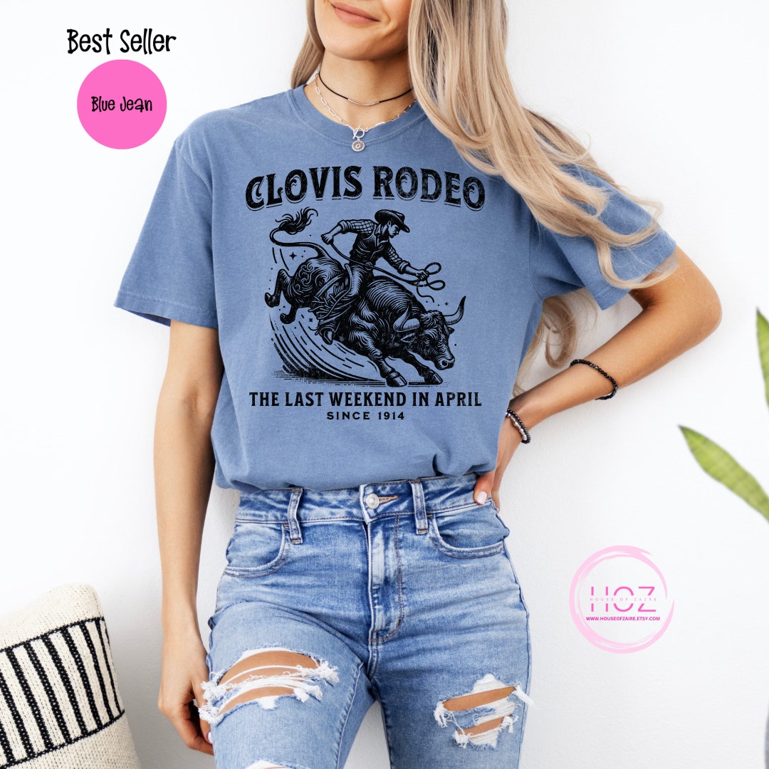 Clovis Rodeo Tshirt, Bullriding Shirt, PBR Tshirt, Country Western ...