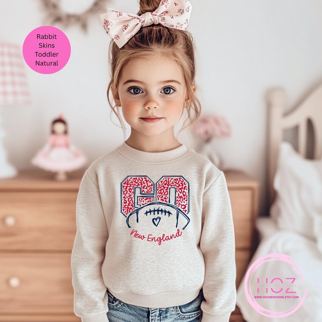Toddler New England Sweater, Girls Pat Football Sweater, Toddler New ...