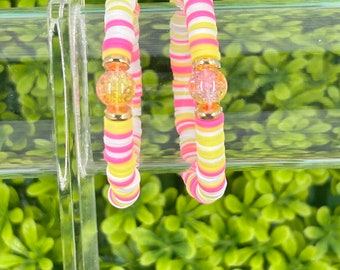 Pink Lemonade Bracelet - Etsy