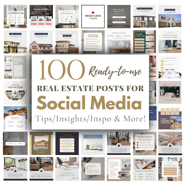 Real Estate Social Media Posts, Real Estate Content for Social Media ...
