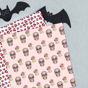 Fun Halloween Digital Paper Designs, Printable Halloween Scrapbook ...