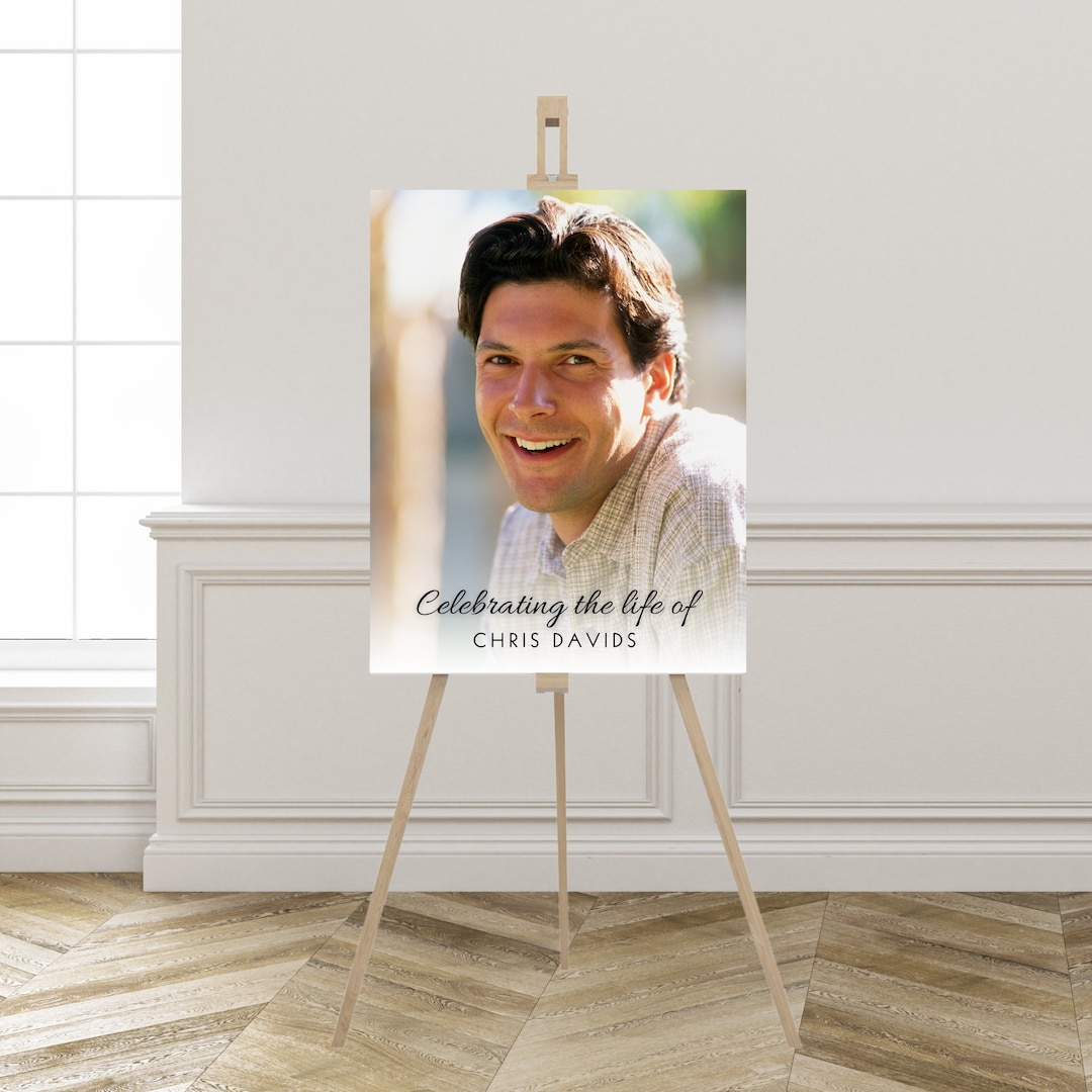 Editable Funeral Welcome Sign: Celebration of Life Decor (digital ...