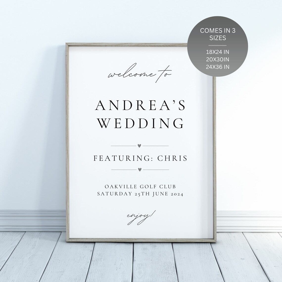 Funny Wedding Welcome Sign, Modern Wedding Party Sign, Minimalist ...