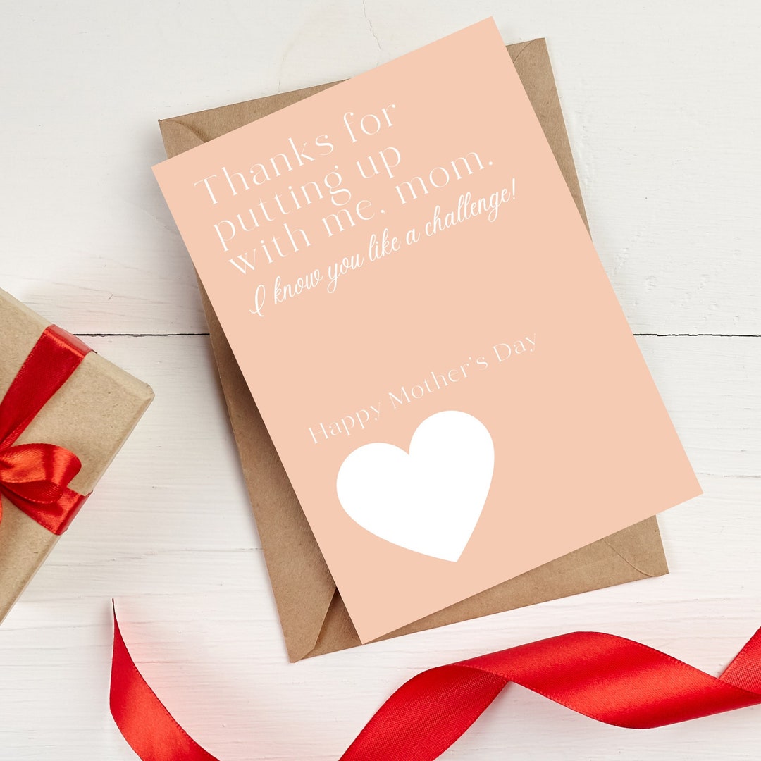 Funny Mother's Day Card Set: Printable Greeting Cards (digital Download ...