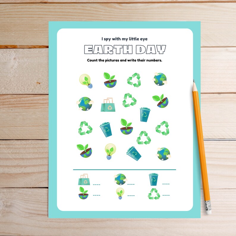 Earth Day Activity Book: Coloring Pages & Worksheets (PDF) - Etsy