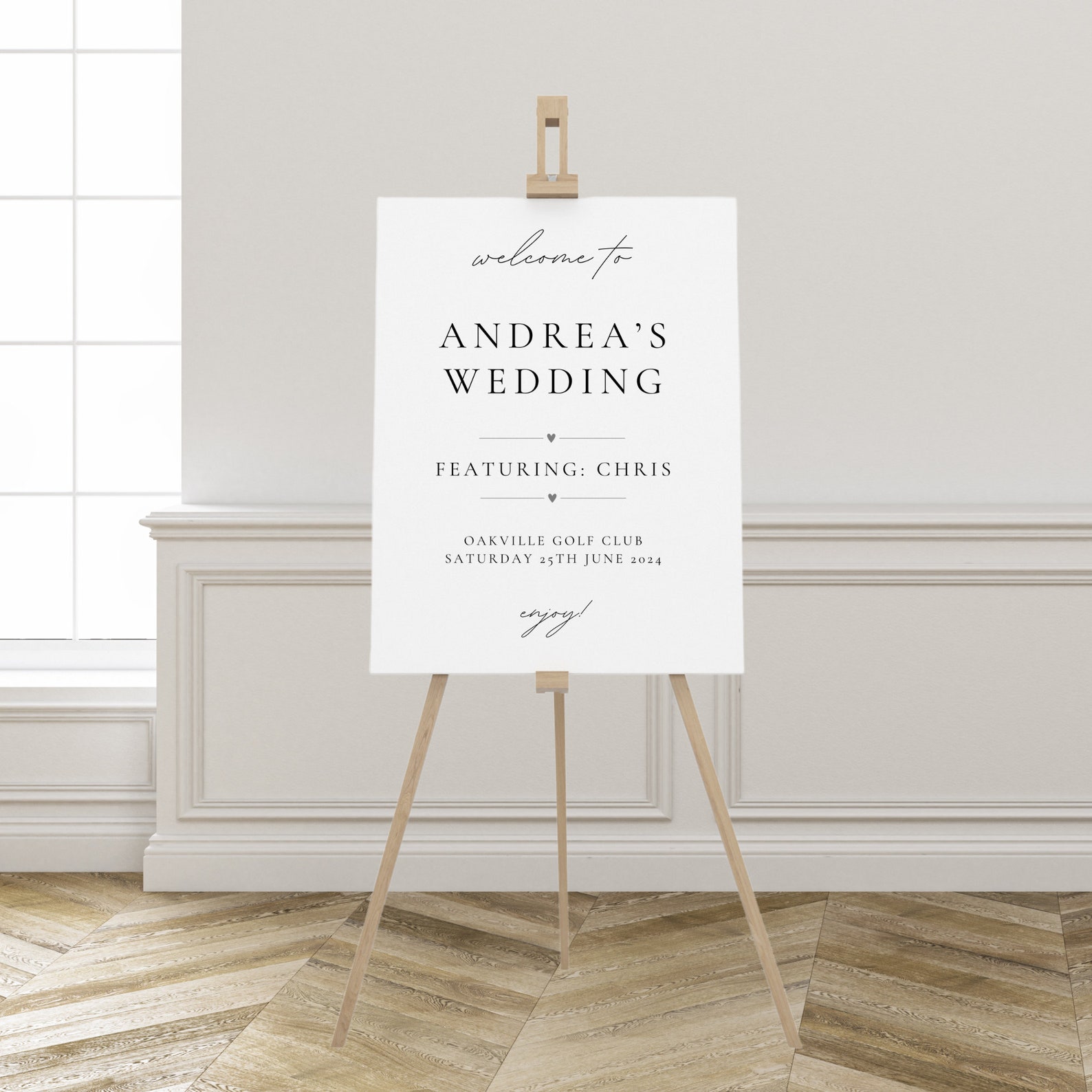 Funny Wedding Welcome Sign, Modern Wedding Party Sign, Minimalist ...