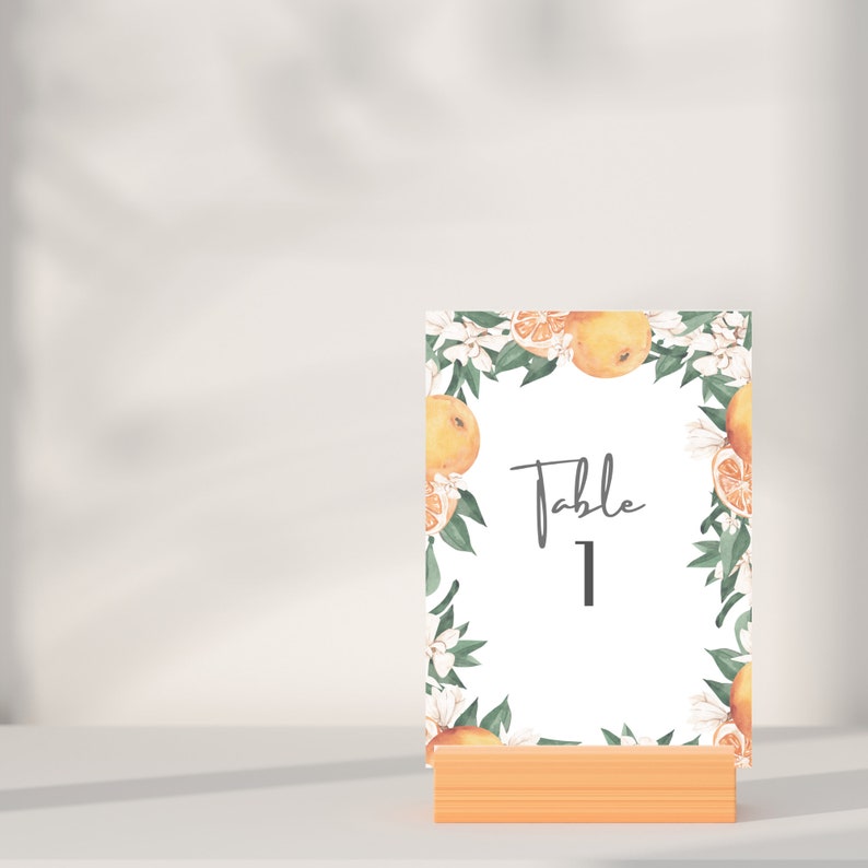 Citrus Bridal Shower Invitation: Orange Theme (printable Editable) - Etsy